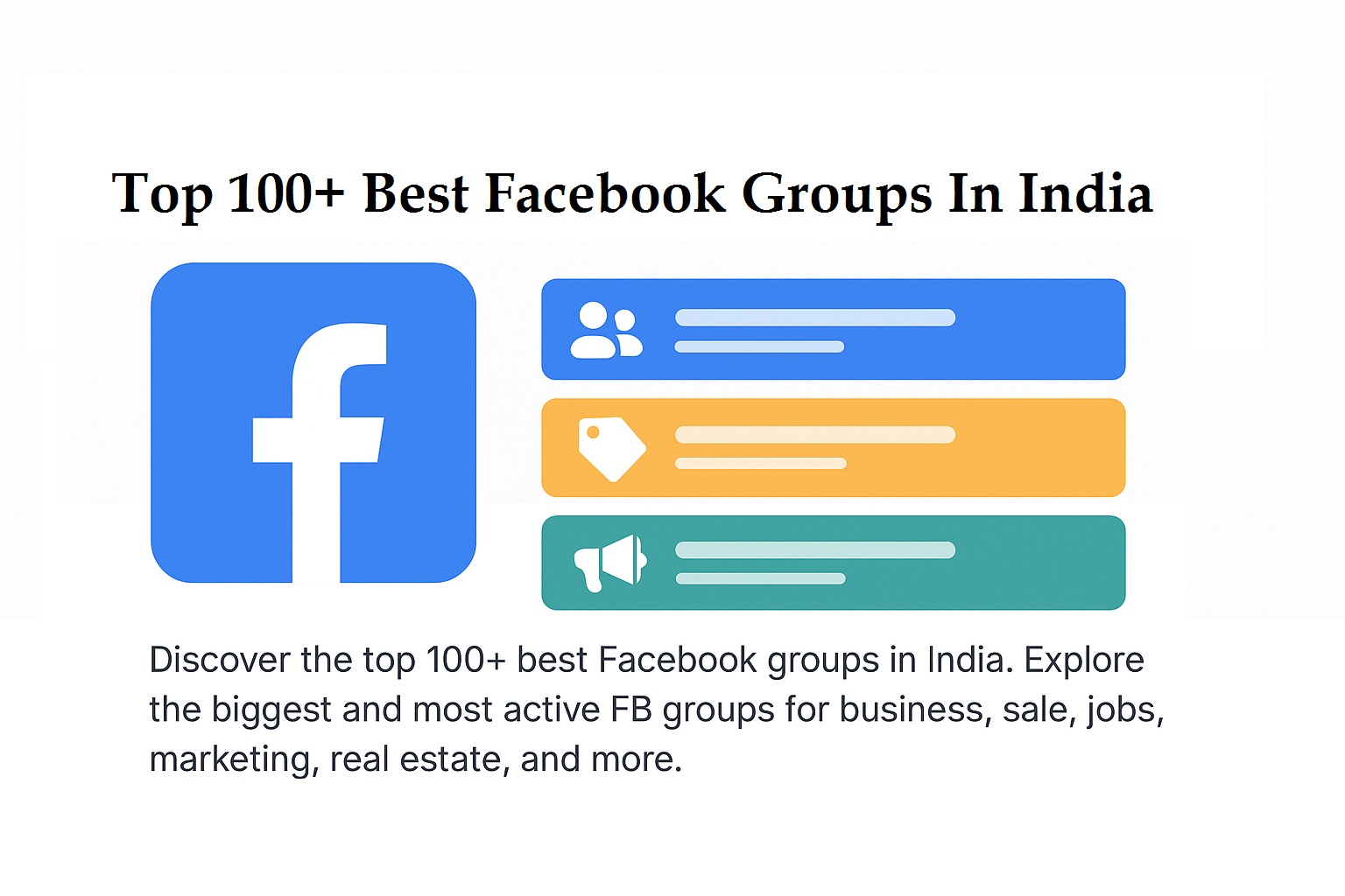 Top 100+ Best Facebook Groups in India – Biggest FB Group List